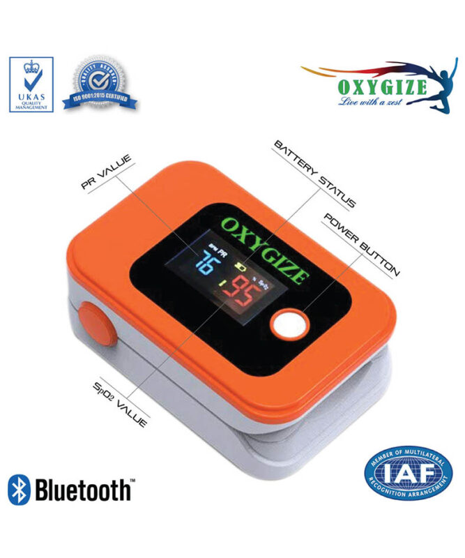 Fingertip Oximeter with Bluetooth - Oxygen Saturation Checker - ZetMed