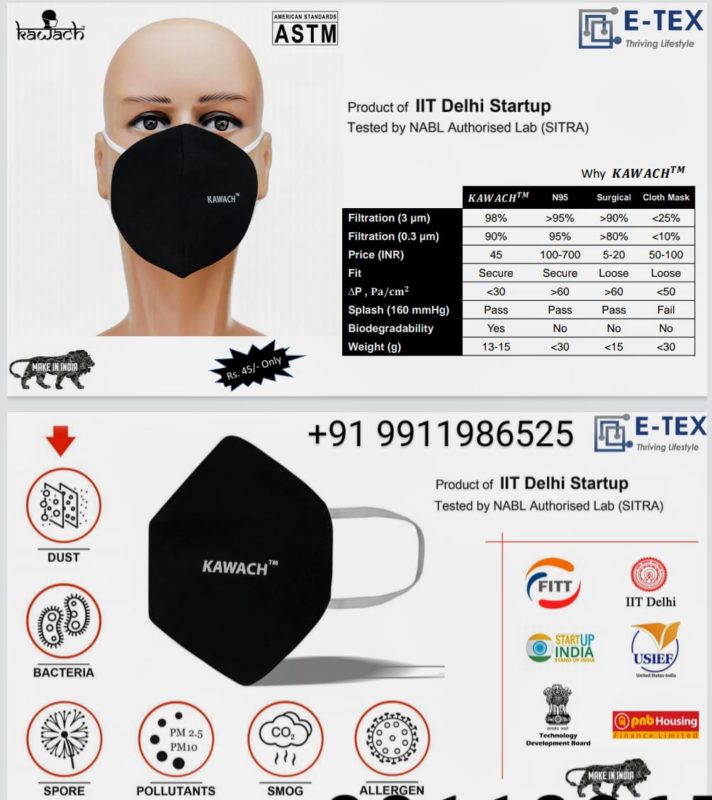 Kawach Face Mask - ZetMed